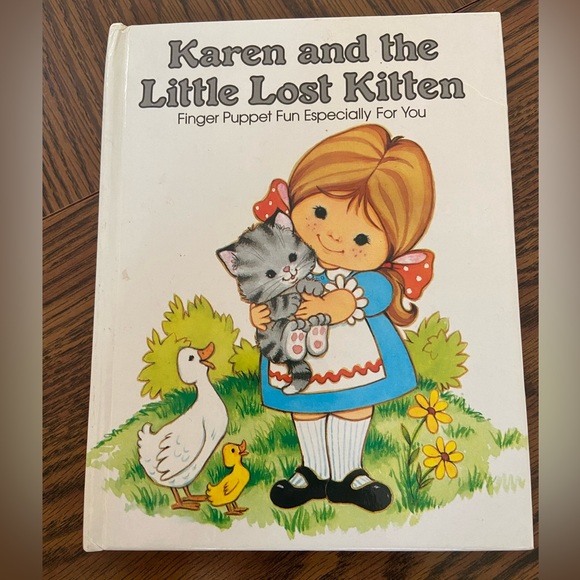 Other | Vintage 1982 Karen And The Little Lost Kitten Finger Puppet ...